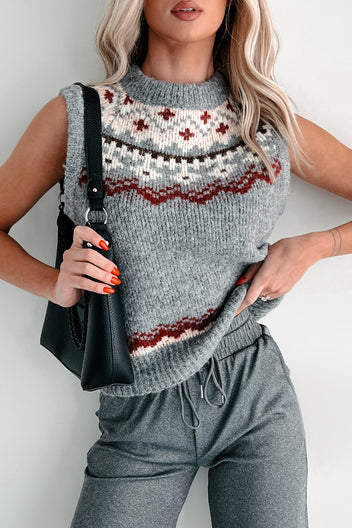 Winter Solstice Sweater Vest (Grey Combo) · NanaMacs