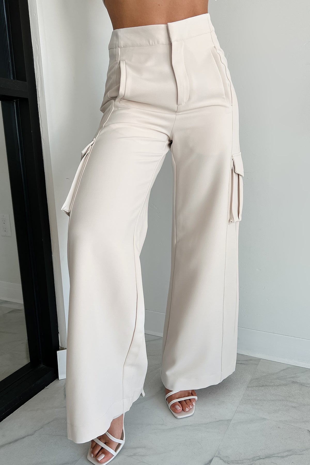 Finally On Time Cargo Pants (Cream) · NanaMacs