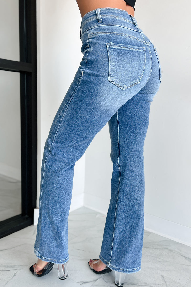 Nathaniel High Rise Straight Leg Risen Jeans (Medium) · NanaMacs