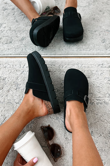 Autumn Skies Platform Clogs (Black) · NanaMacs