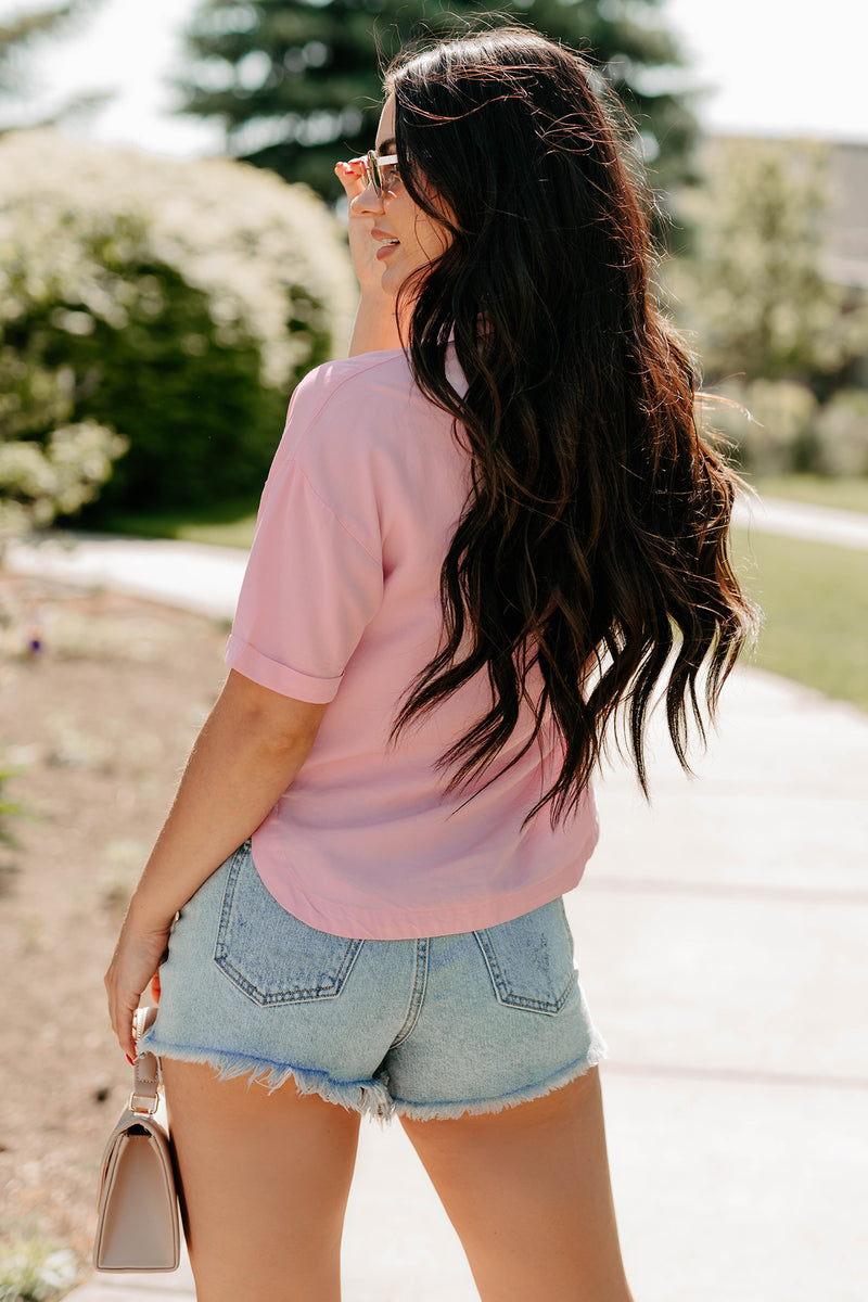 Daytime Perfection Button-Down Shirt (Pink) · NanaMacs