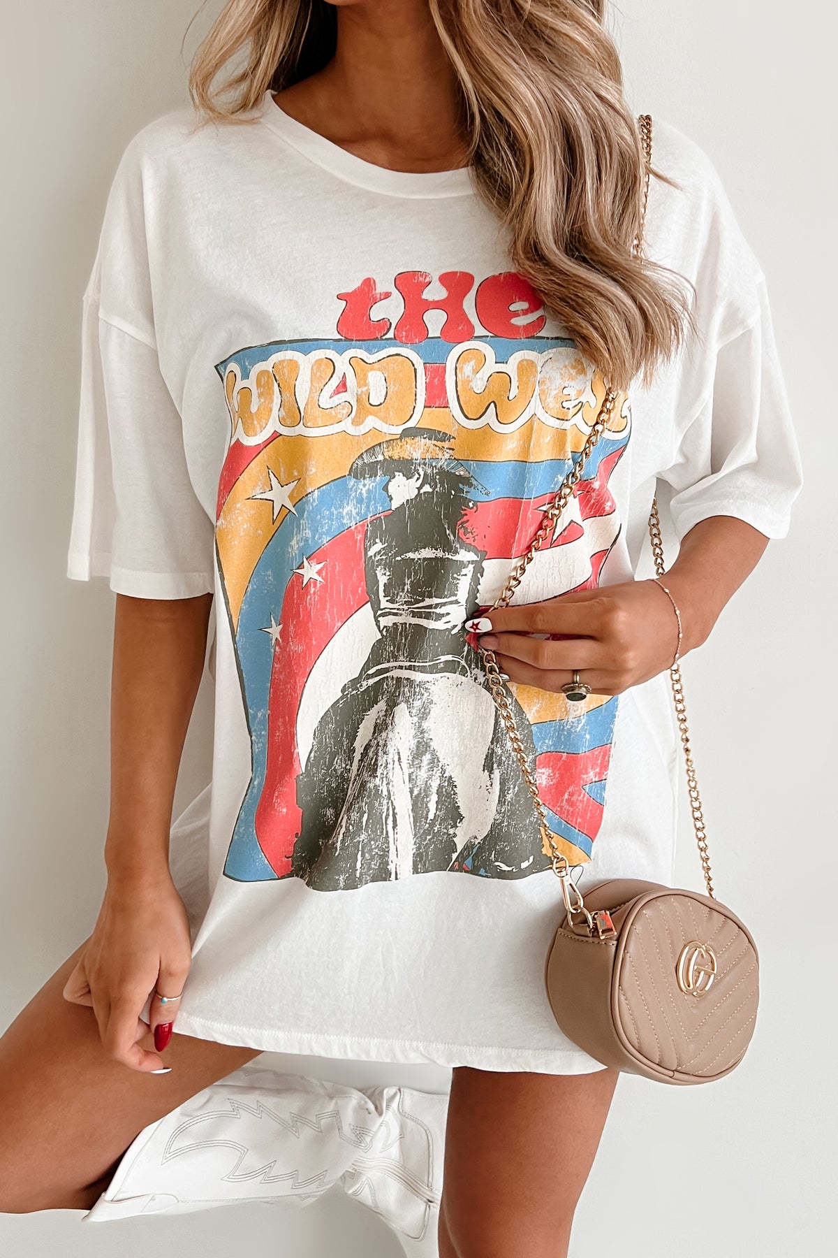 "The Wild West" Oversized Graphic Tee (Ivory) · NanaMacs