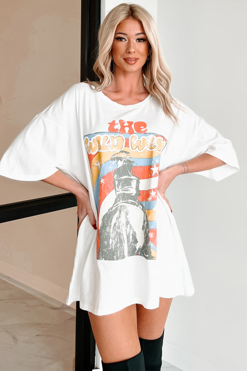 "The Wild West" Oversized Graphic Tee (Ivory) · NanaMacs