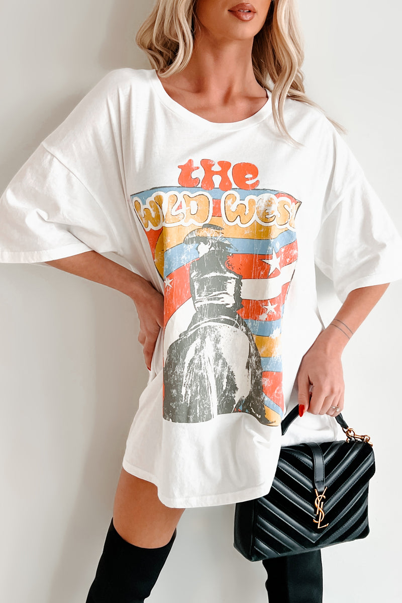 "The Wild West" Oversized Graphic Tee (Ivory) · NanaMacs
