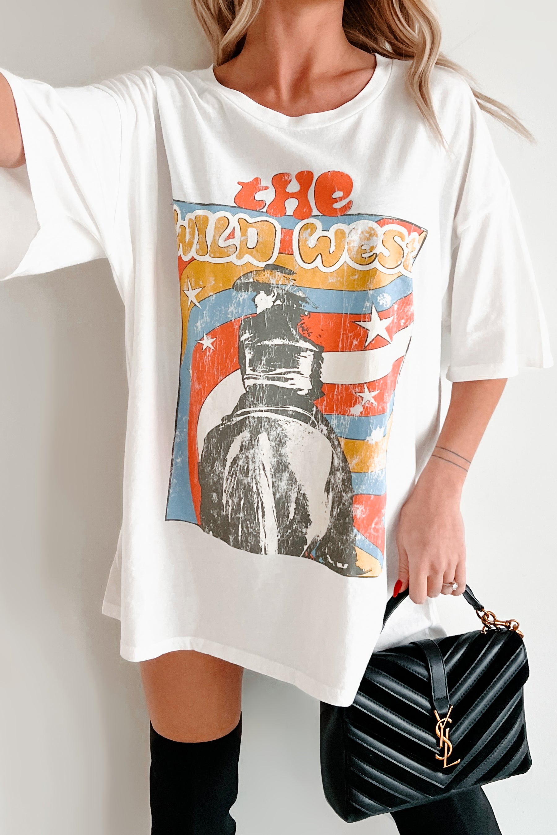 "The Wild West" Oversized Graphic Tee (Ivory) · NanaMacs