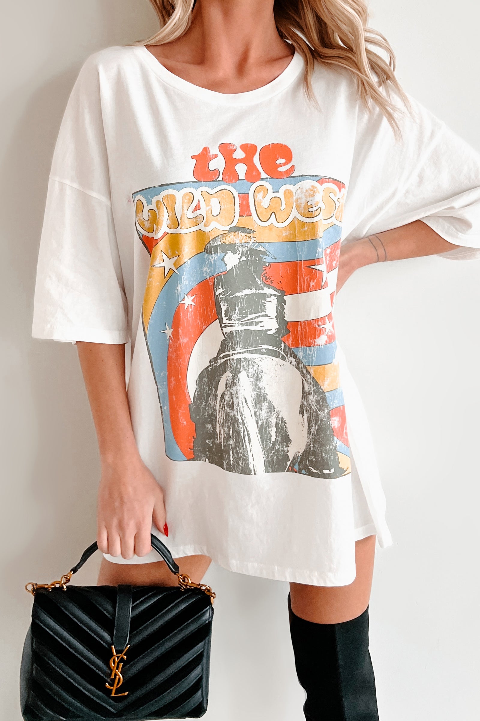 "The Wild West" Oversized Graphic Tee (Ivory) · NanaMacs