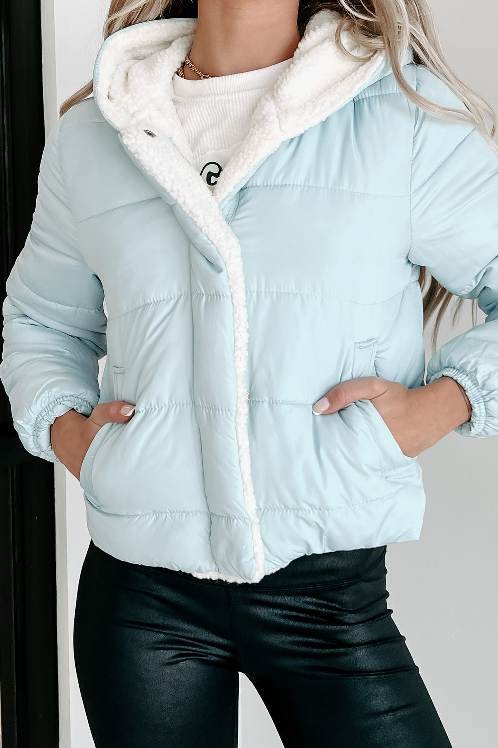 Bundle Up Baby Hooded Puffer Jacket (Light Blue) · NanaMacs