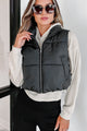 Whistler Welcome Cropped Puffer Vest (Black) · NanaMacs