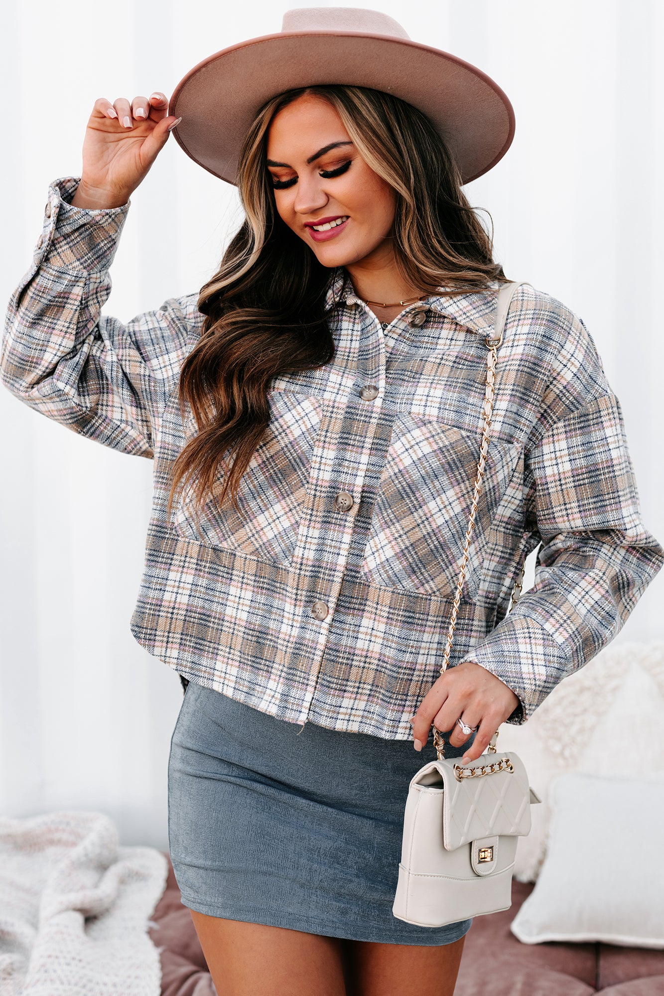 Flannel Friday Plaid Shacket (Pastel/Multi) · NanaMacs