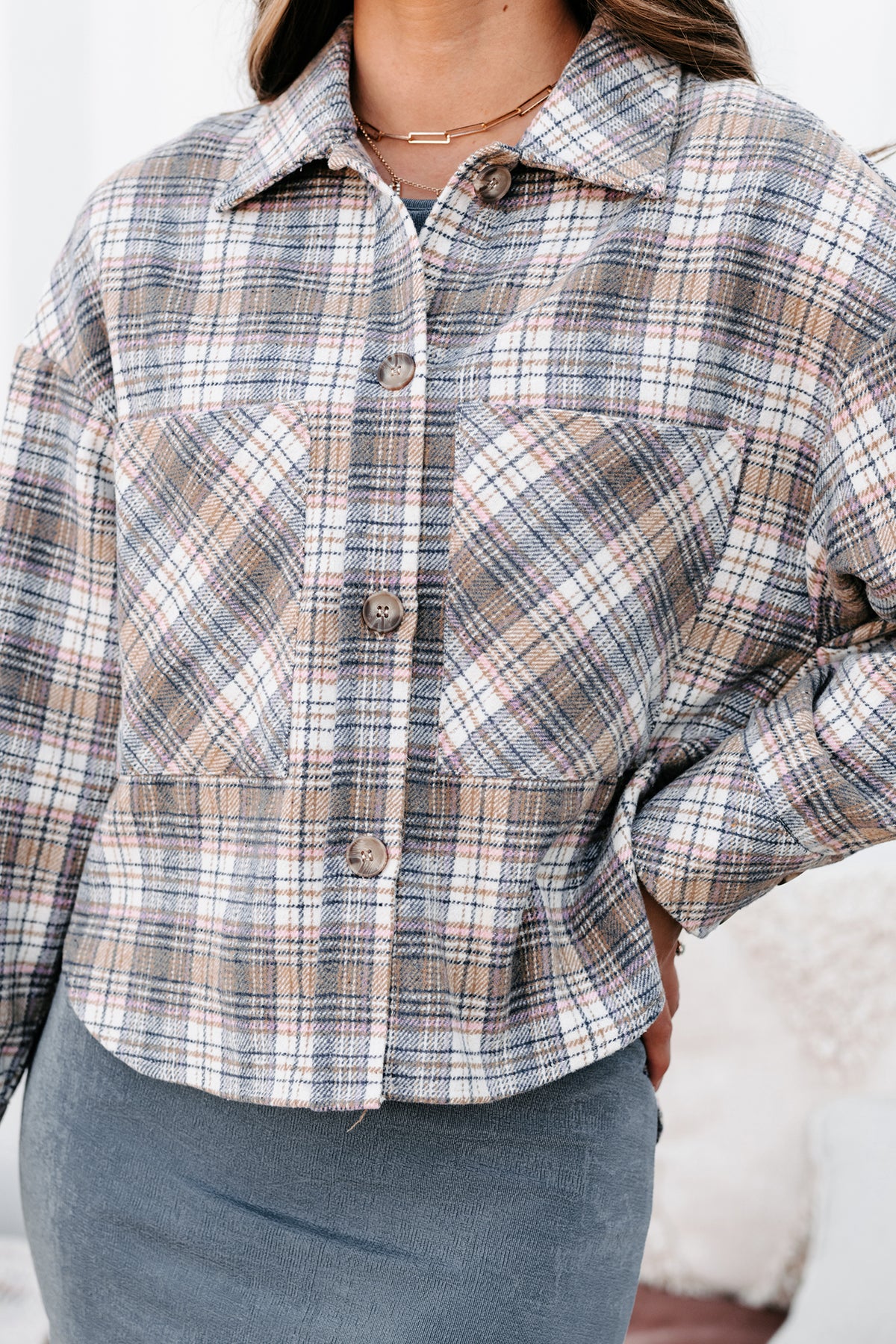 Flannel Friday Plaid Shacket (Pastel/Multi) · NanaMacs